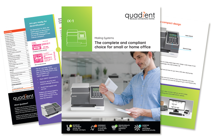 iX-1 postage meter | Quadient Mail Related Solutions