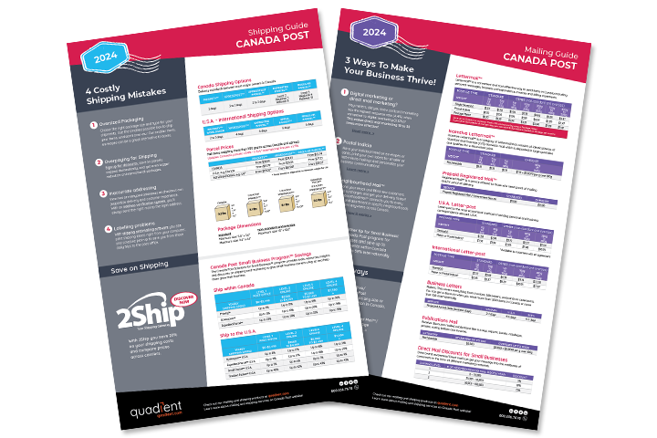 Canada Post Mailing and Shipping Guide | Quadient Mail Related Solutions